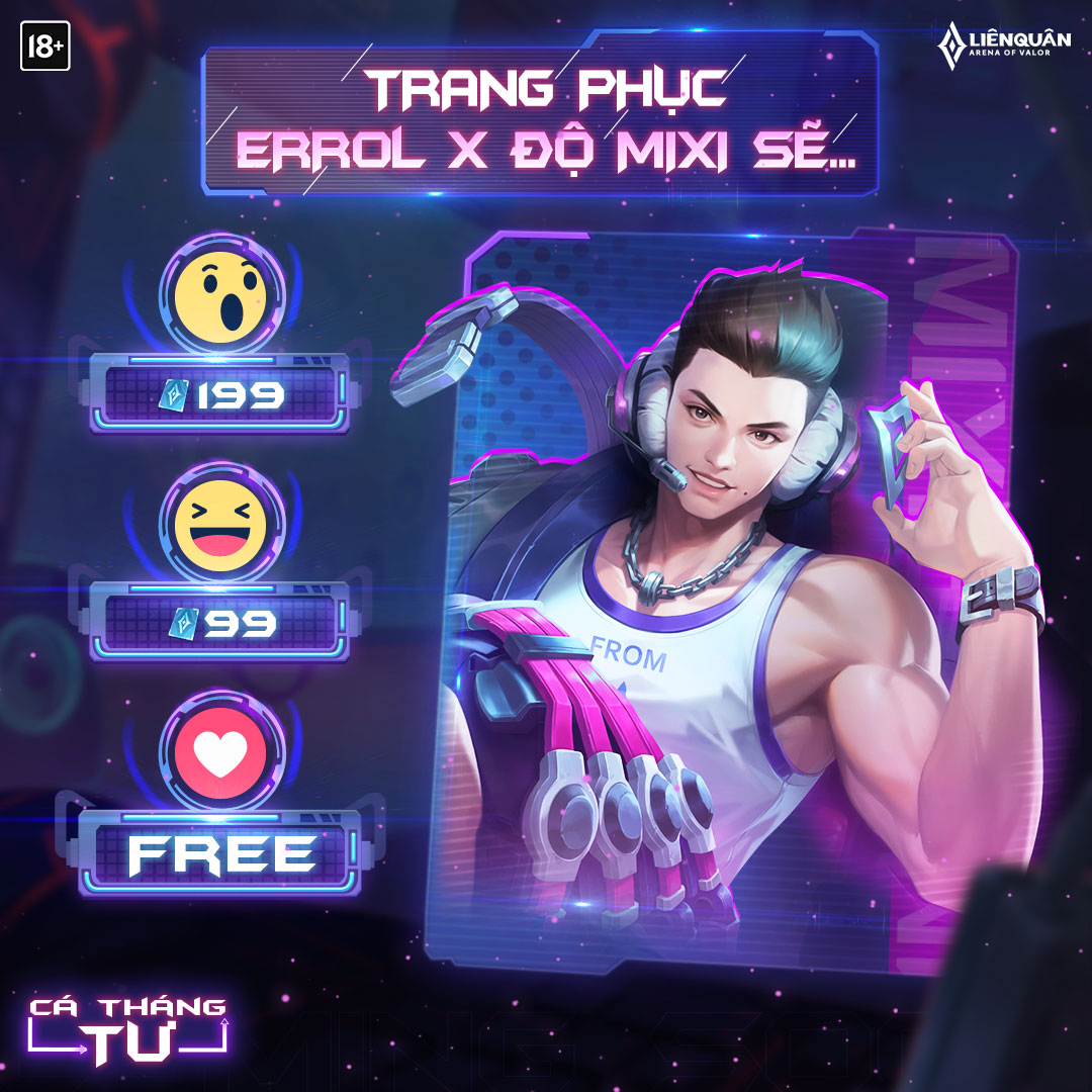 TOP 1 Streamer Độ Mixi sẽ có trang phục riêng trong Liên Quân